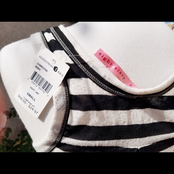 Eight Sixty | Tops | Eight Sixty Black White Tank Top | Poshmark